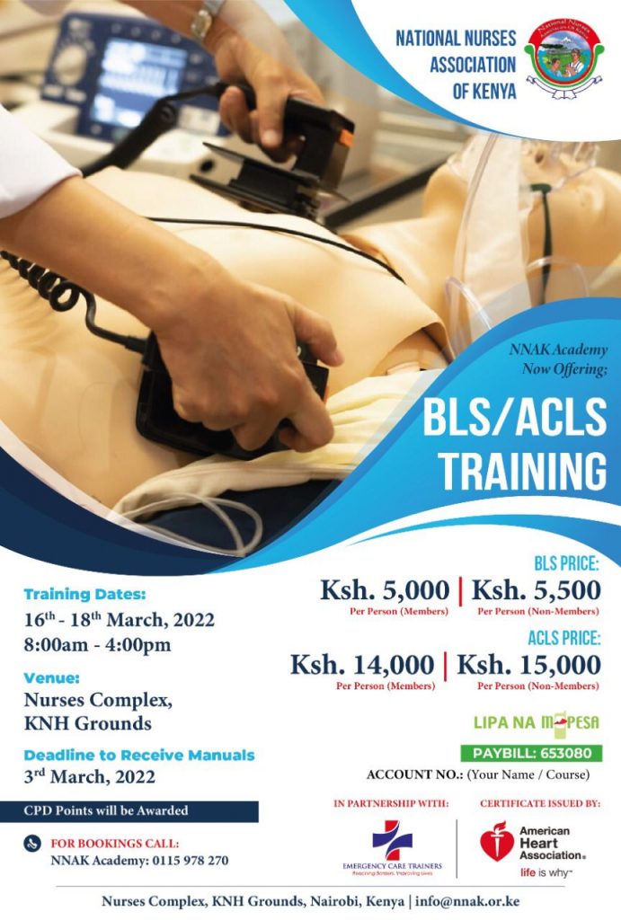 BLS/ACLS Training – National Nurses Association Of Kenya